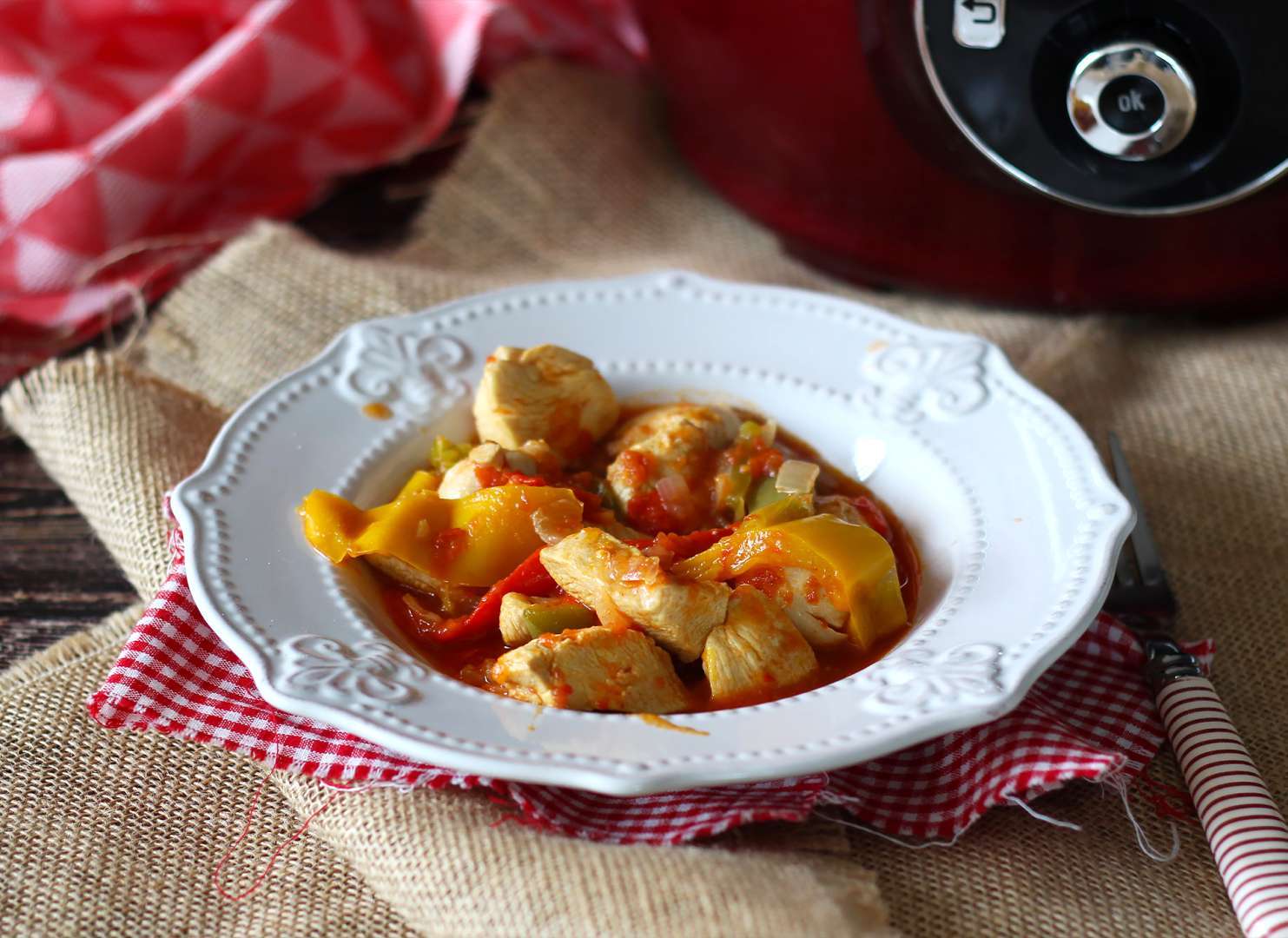 Express baskisk kyckling i cookeo - Recept Petitchef