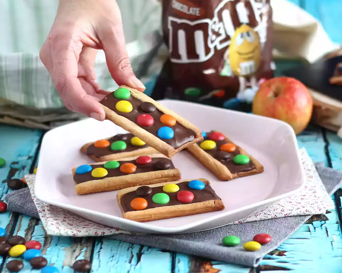 Recept på kex med m&m's