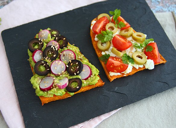 Rostat bröd med sötpotatisrecept