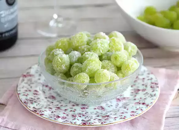 Recept på vindruvor med prosecco